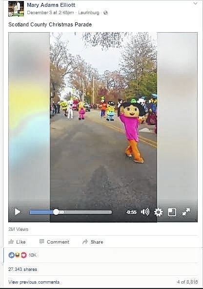 Laurinburg parade performance goes viral | Laurinburg Exchange