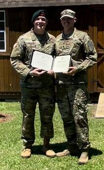 Young honors Memorial Day with reenlistment | Laurinburg Exchange